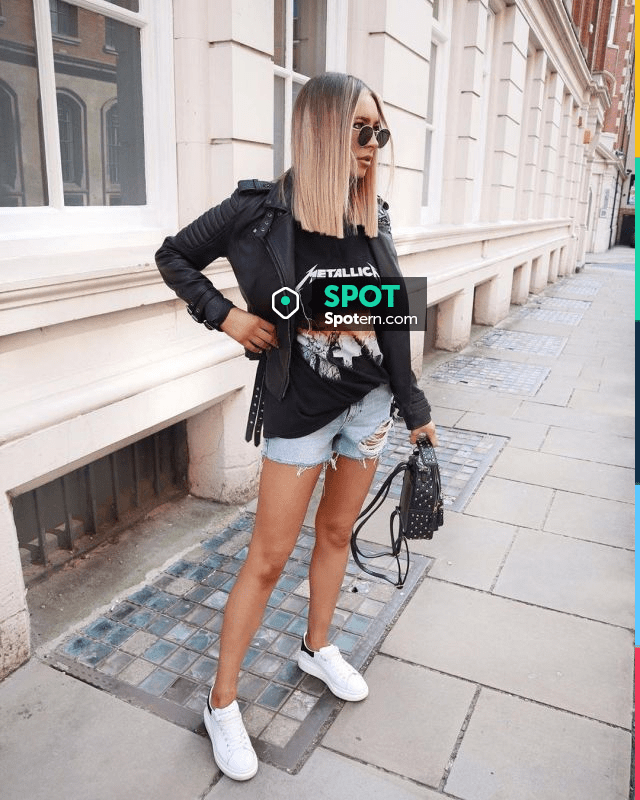 Peaux veste en Cuir en Noir de Alexx Coll sur l'Instagram account ...