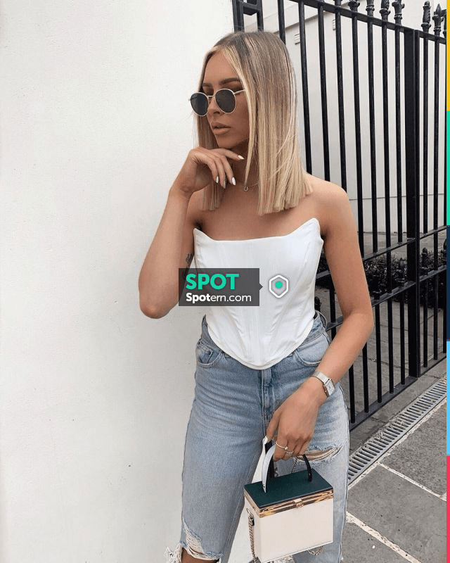 White top of Alexx Coll on the Instagram account @alexxcoll | Spotern