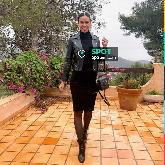 Leather jacket, lamb worn by Allison Cardoso on the account Instagram ...