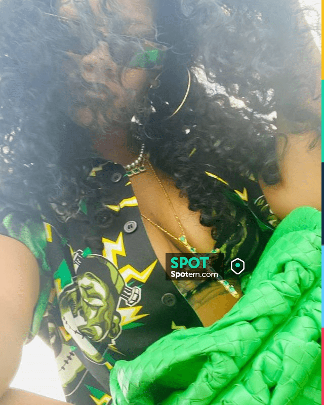 Ganni Tiger Print Bikini worn by Rihanna Instagram November 20, 2019 ...