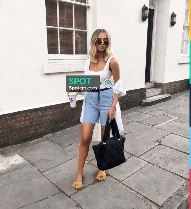 White Bodysuit of Alexx Coll on the Instagram account @alexxcoll | Spotern