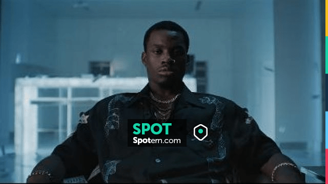 Givenchy Print Black Hawai­ian Shirt worn by Denzel Curry in his ...