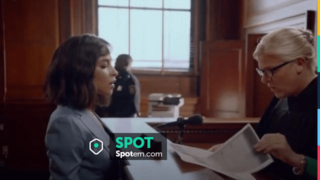 Suistudio Light Blue Cameron Blazer worn by Edie Palmer (Megalyn ...