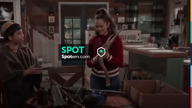 Rag & Bone Red Dean Sweater worn by Charlotte Wrather (Olivia Sanabia ...