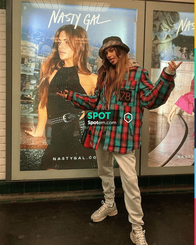 The chequered red and blue Diesel Clara Berry on the account Instagram ...