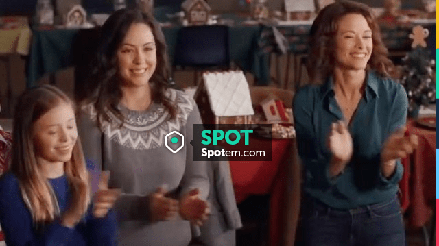 Sweater christmas gray patterned jacquard Diana (Juliana Wimbles) in A ...