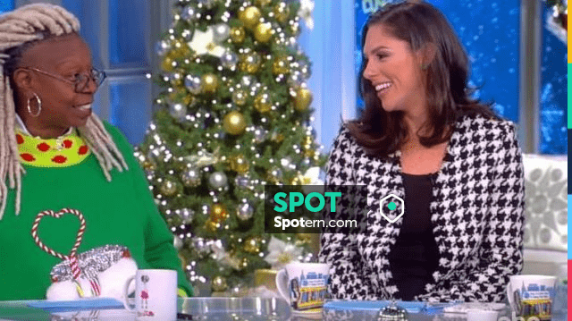 L'Agence Houndstooth Tweed Jacket worn by Abby Huntsman on The View ...