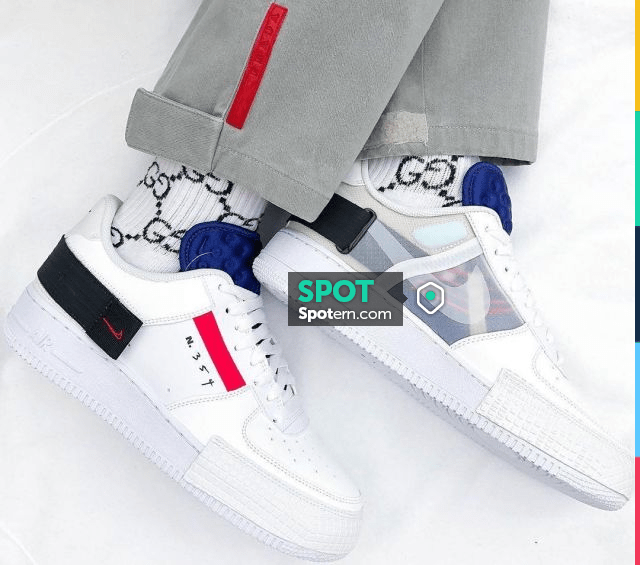 The pair of af1 white transparent account on the Instagram of ...