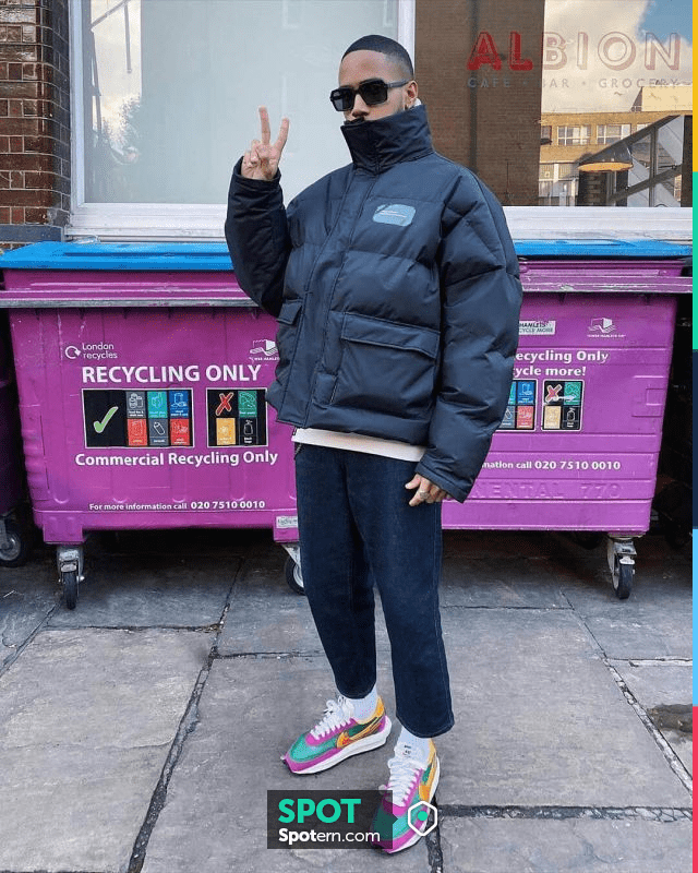 Nike sakai ( green, purple,orange, and yellow) on the account Instagram ...