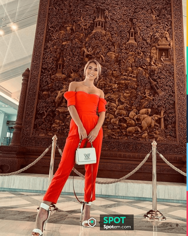 The heeled sandals in white Eva Colas on the account Instagram of ...