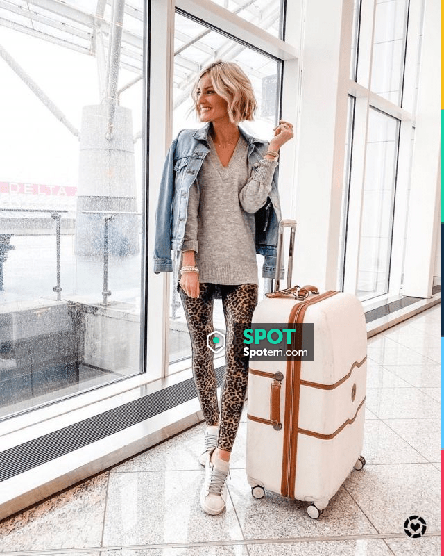 Spanx Faux Leather Leop­ard Leg­gings of Brittany on the Instagram ...