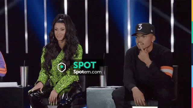 Neon green leopard print top of Cardi B in Rhythm + Flow (S01E05) | Spotern