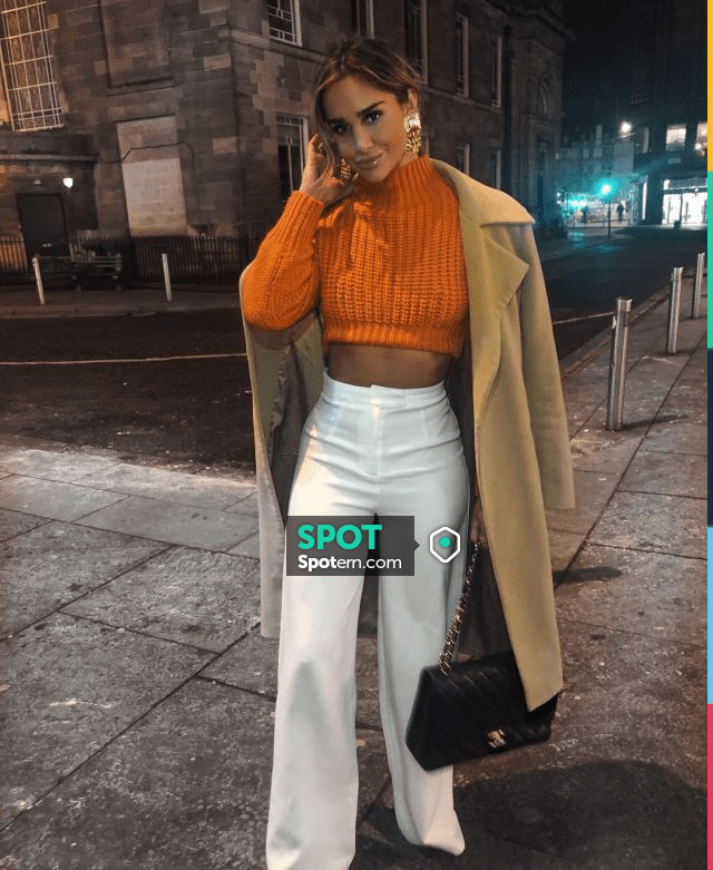 Trouser White of Emily Shak on the Instagram account @emilyshak | Spotern