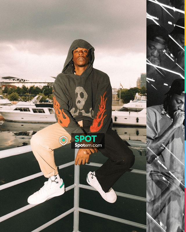 The brown pants of Joey Bada$$ on the account Instagram of @joeybadass ...