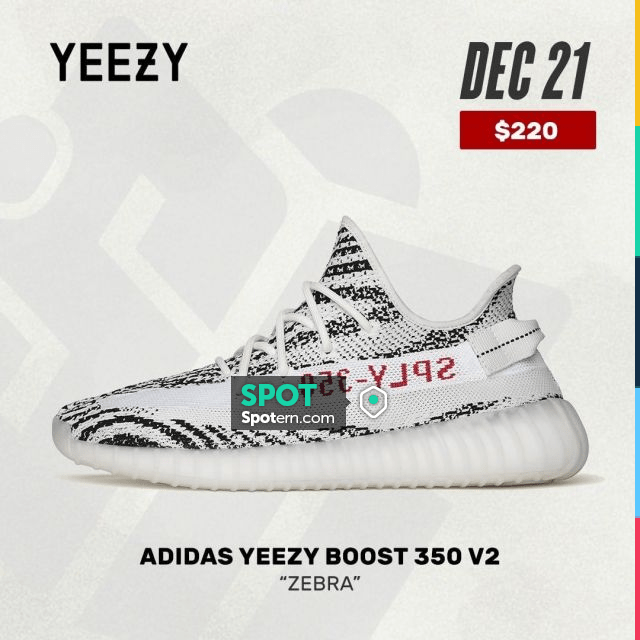 Adidas Yeezy Boost 350 V2 Zebra on the account Instagram of ...
