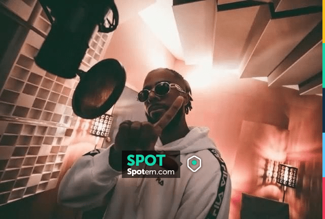 The sweat white Fila worn by Lefa on the account Instagram of ...