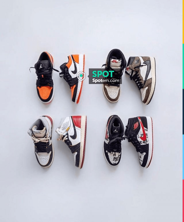 Rear panel Jordan 1 Low Shattered (GS) account on the Instagram of ...