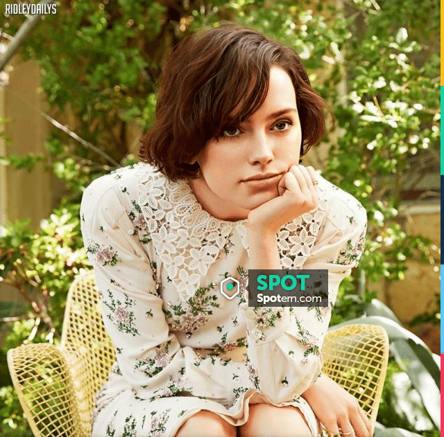 Miu Miu Floral Midi Dress worn by Daisy Ridley on the Instagram account ...