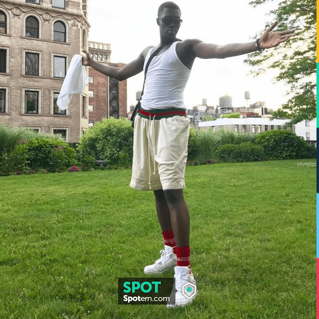 Sneakers air jordan 4 made by Sheck Wes on the account Instagram of ...