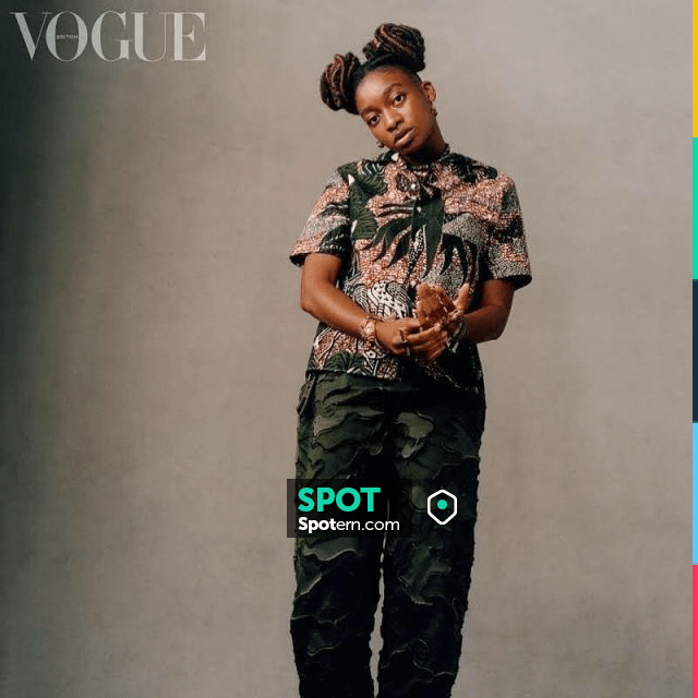 The pants camo green worn by Little Simz on the account Instagram of ...