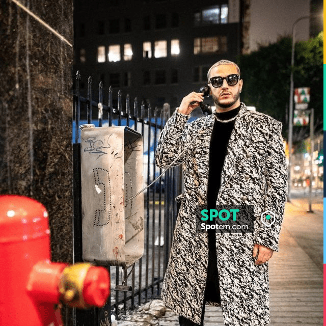 long jacket worn by djsnake on the account Instagram of @djsnake | Spotern