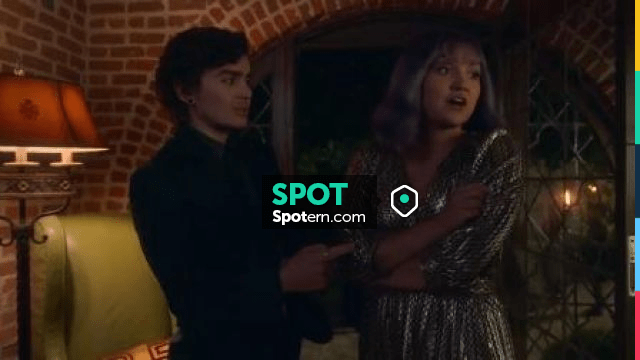 Gold Wrap Front Dress worn by Gert Yorkes (Ariela Barer) in Marvel's ...