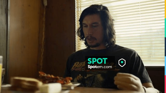 Bob Seger black tee worn by Clyde Logan (Adam Driver) as seen in Logan ...