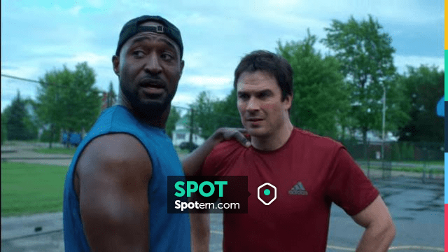 T-shirt red adidas Dr. Luther Swann (Ian Somerhalder) in V-Wars (S01E03 ...