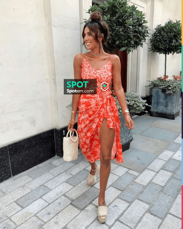 Orange imprimé Floral Haut de Tara Maynard sur l'Instagram account ...