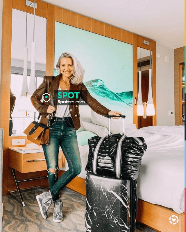 Leather Jack­et of Erin Busbee on the Instagram account @busbeestyle ...