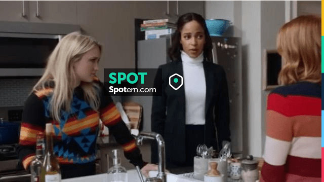 Chaqueta de traje verde usada por Edie Palmer (Megalyn Echikunwoke) en ...