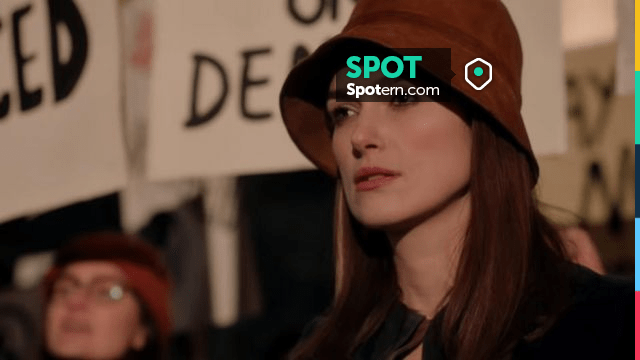 The hat bob leather suede brown Sally Alexander (Keira Knightley) in ...