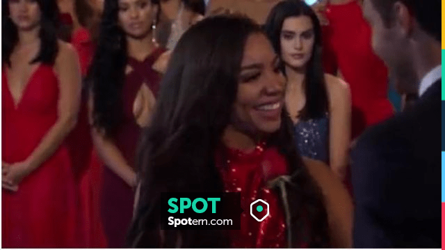 Red Se­quin Gown worn by Deandra K. in The Bachelor Season 24 Episode 1 ...