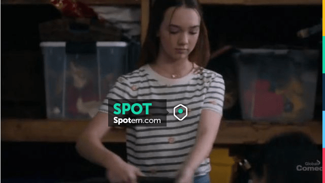 Short Sleeve Striped Tee worn by Grace Felton (Ruby Jay) in The Unicorn ...