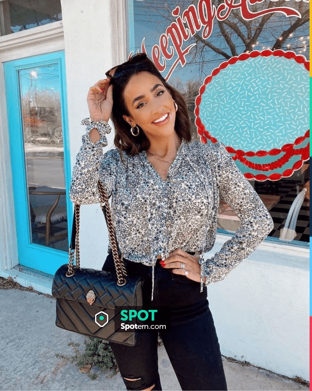 Large Leather Bag with Chain-of-Courtney Shields on the account ...