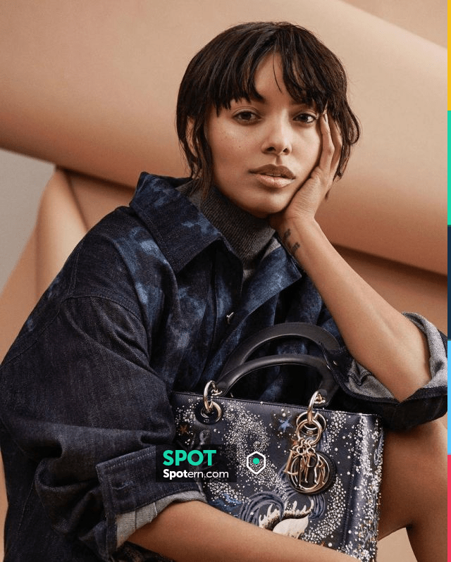 Le sac brodé Lady Dior de Kat Graham sur le compte Instagram de ...
