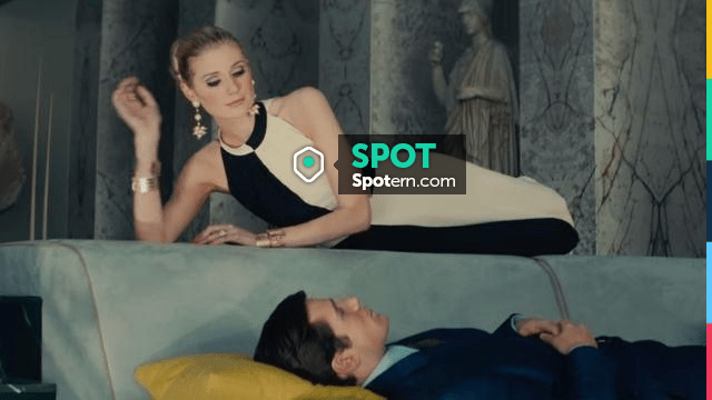 Black and White Dress of Victoria (Elizabeth Debicki) in The Man from U ...