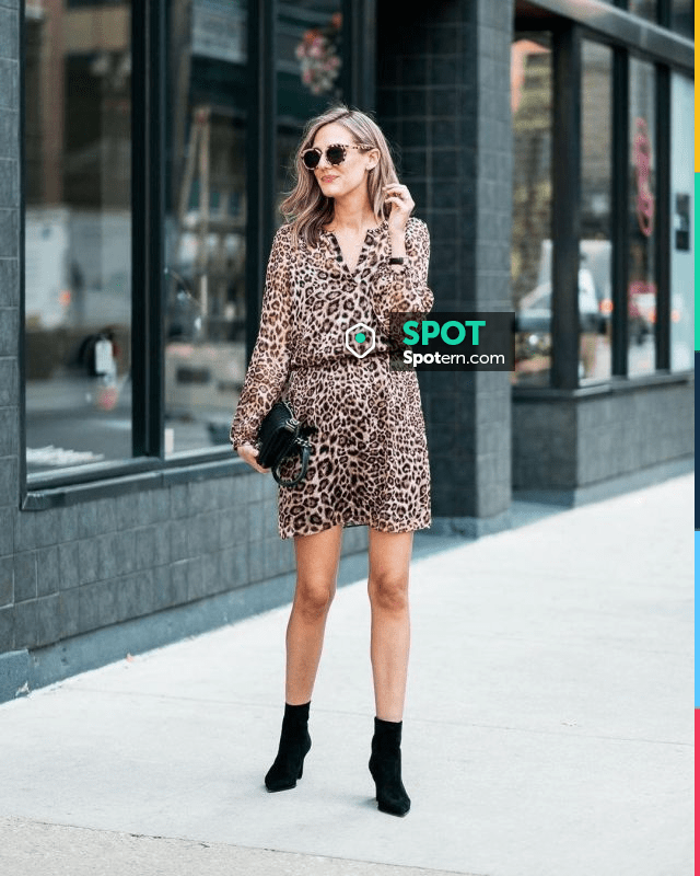 Vestido de leopardo de Anna Jane Wisniewski en la cuenta de Instagram ...