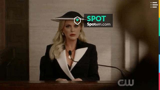 Two-tone Straw Hat worn by Alexis Carrington (Elaine Hendrix) in ...