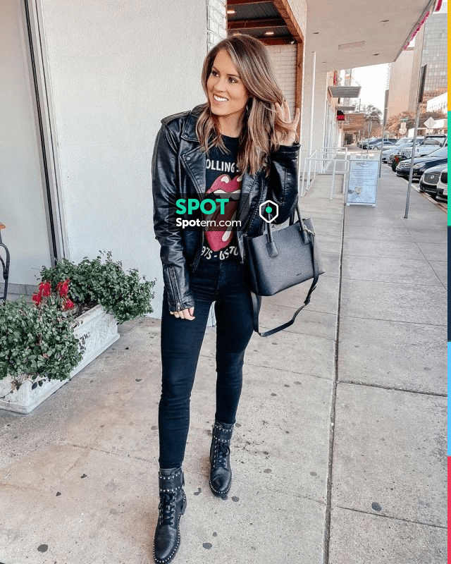 Leather Jack­et of Whitney Graham on the Instagram account @whitswhims ...