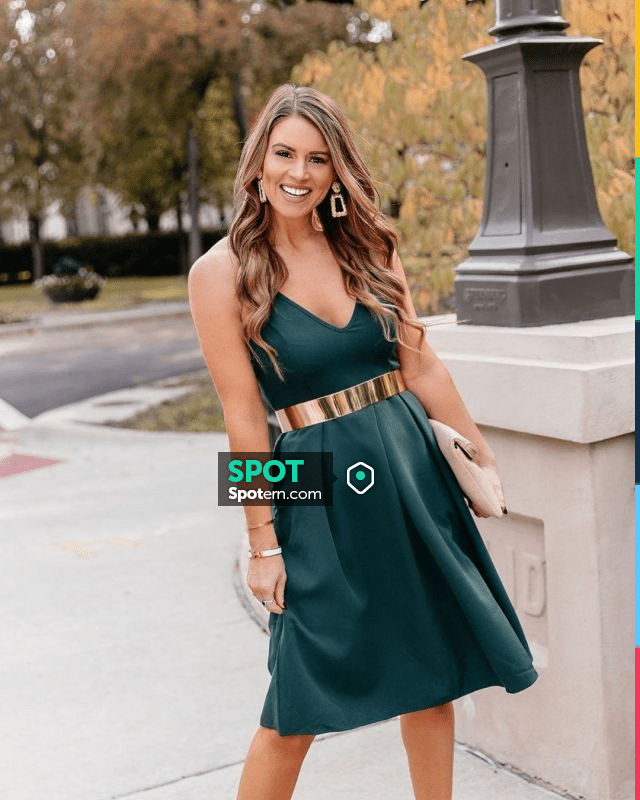 Green Dress of Whitney Graham on the Instagram account @whitswhims ...