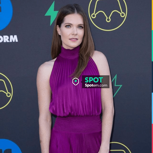 The purple dress ras neck sleeveless Meghann Fahy on the account ...