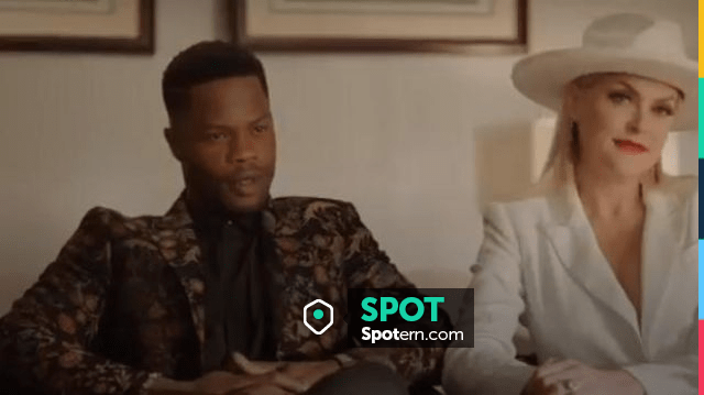 Black Floral Print Blazer worn by Jeff Colby (Sam Adegoke) in Dynasty ...