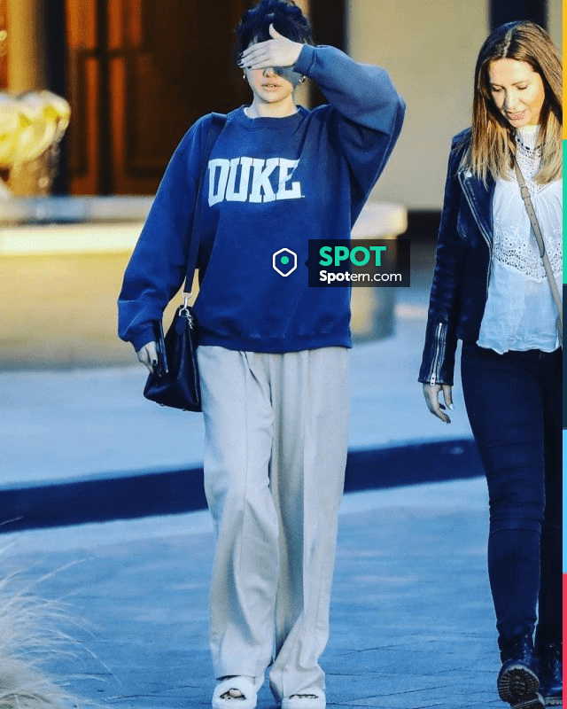 Duke Uni­sex Crew­neck Sweat­shirt worn by Selena Gomez Studio City ...
