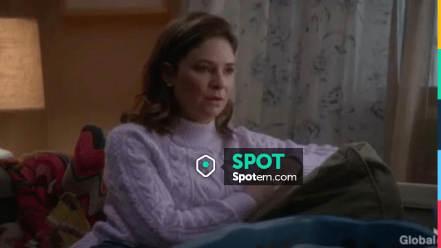 Lilac Cable Knit Sweater worn by Taylor Rentzel (MacKenzie Meehan) in ...