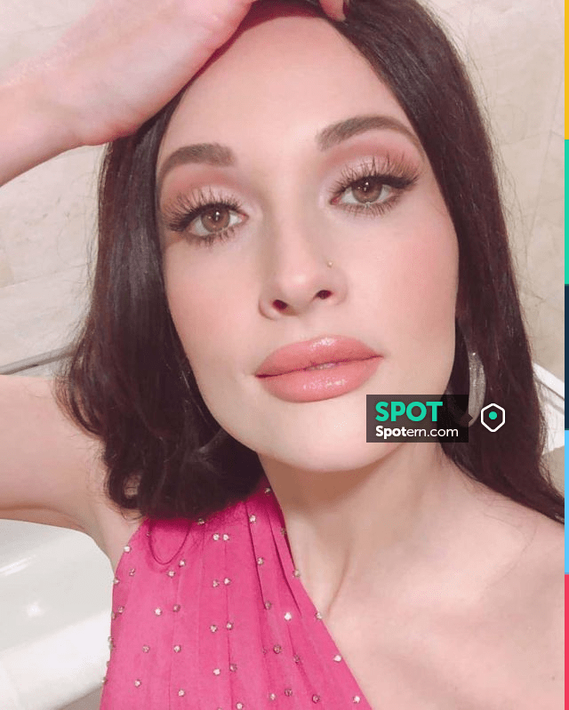 Alison Lou Medium Glitter Jelly Hoops worn by Kacey Musgraves NFL ...