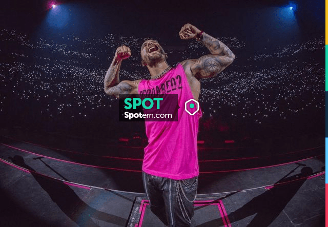 Dsquared2 Tank Top in pink worn by Maluma on his Instagram account ...