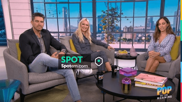 Jonathan Simkhai Glen High Rise Plaid Trousers worn by Zanna Roberts ...