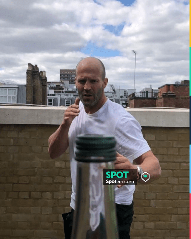 Silver Chronograph Watch worn by Jason Statham on the Instagram account ...