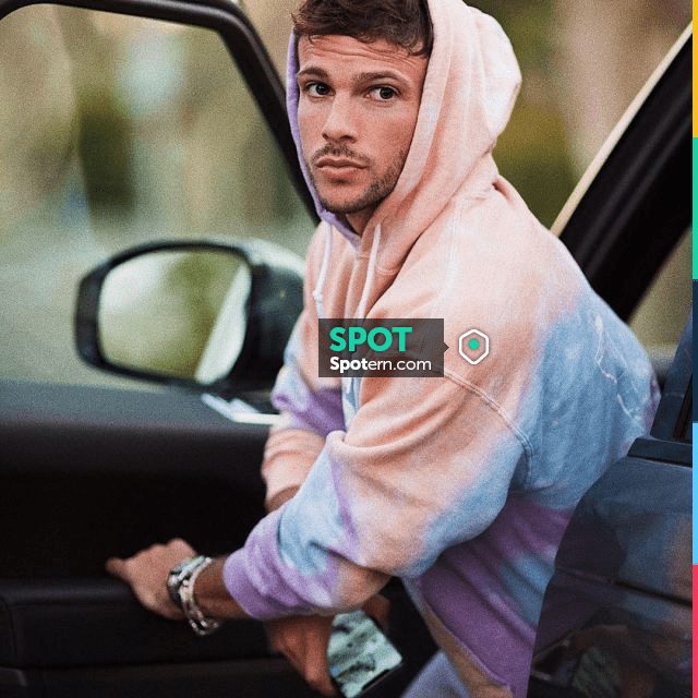 The sweatshirt hoody dyed Urban Outfitters worn by Hugo Philip on his ...